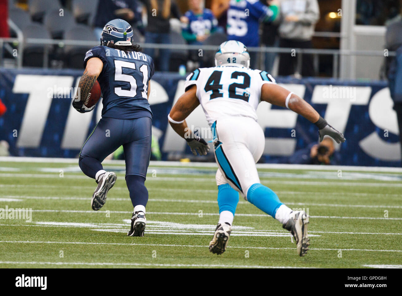 December 5, 2010; Seattle, WA, USA; Seattle Seahawks linebacker Lofa ...