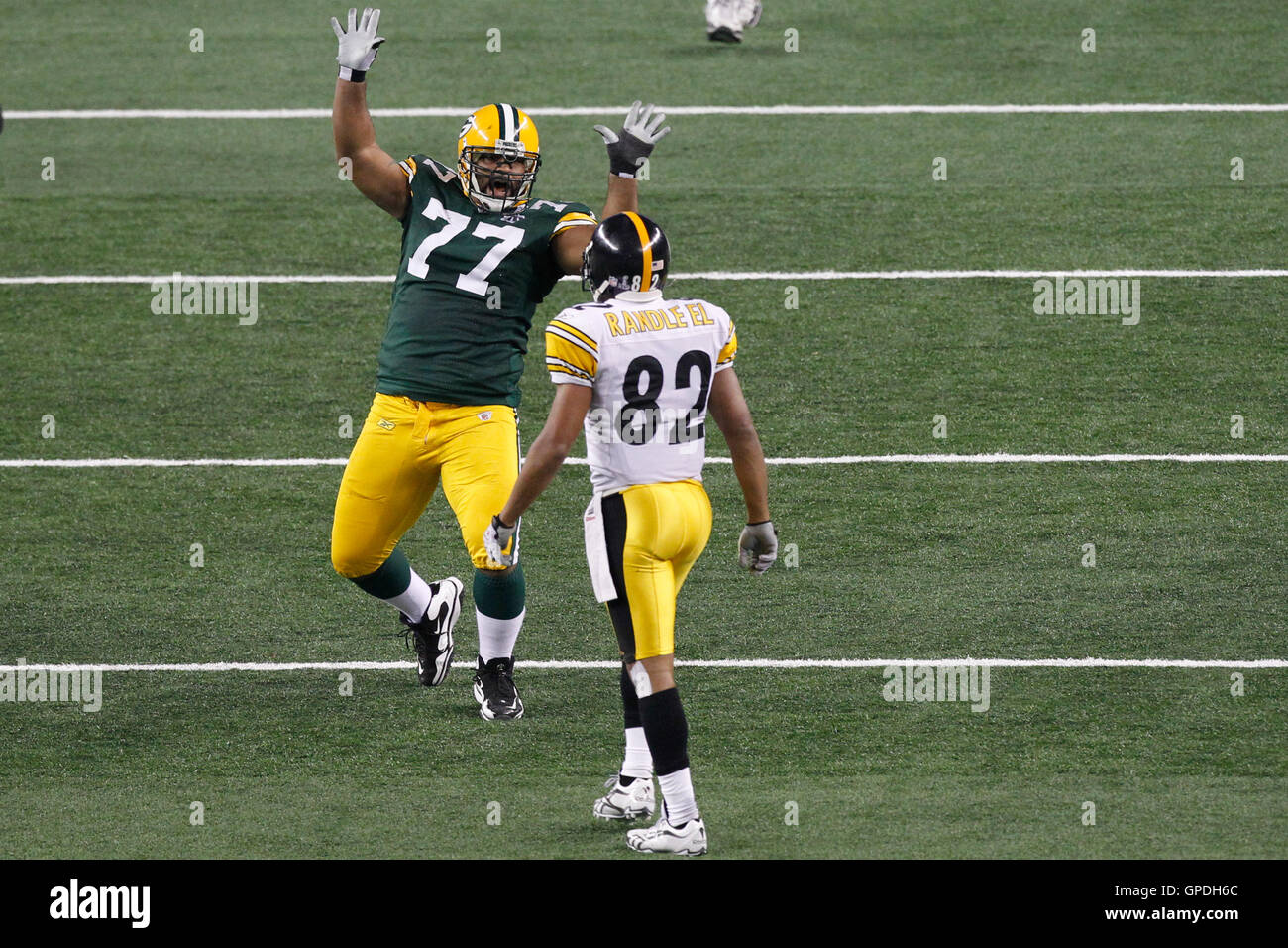 Feb 6, 2011; Arlington, TX, USA; Green Bay Packers defensive end Cullen ...