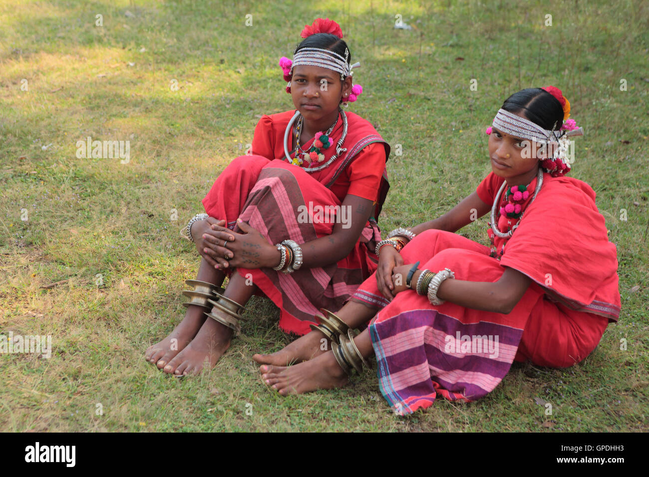 Muria adivasi tribe tribal woman dance dancer, Jagdalpur, Bastar ...