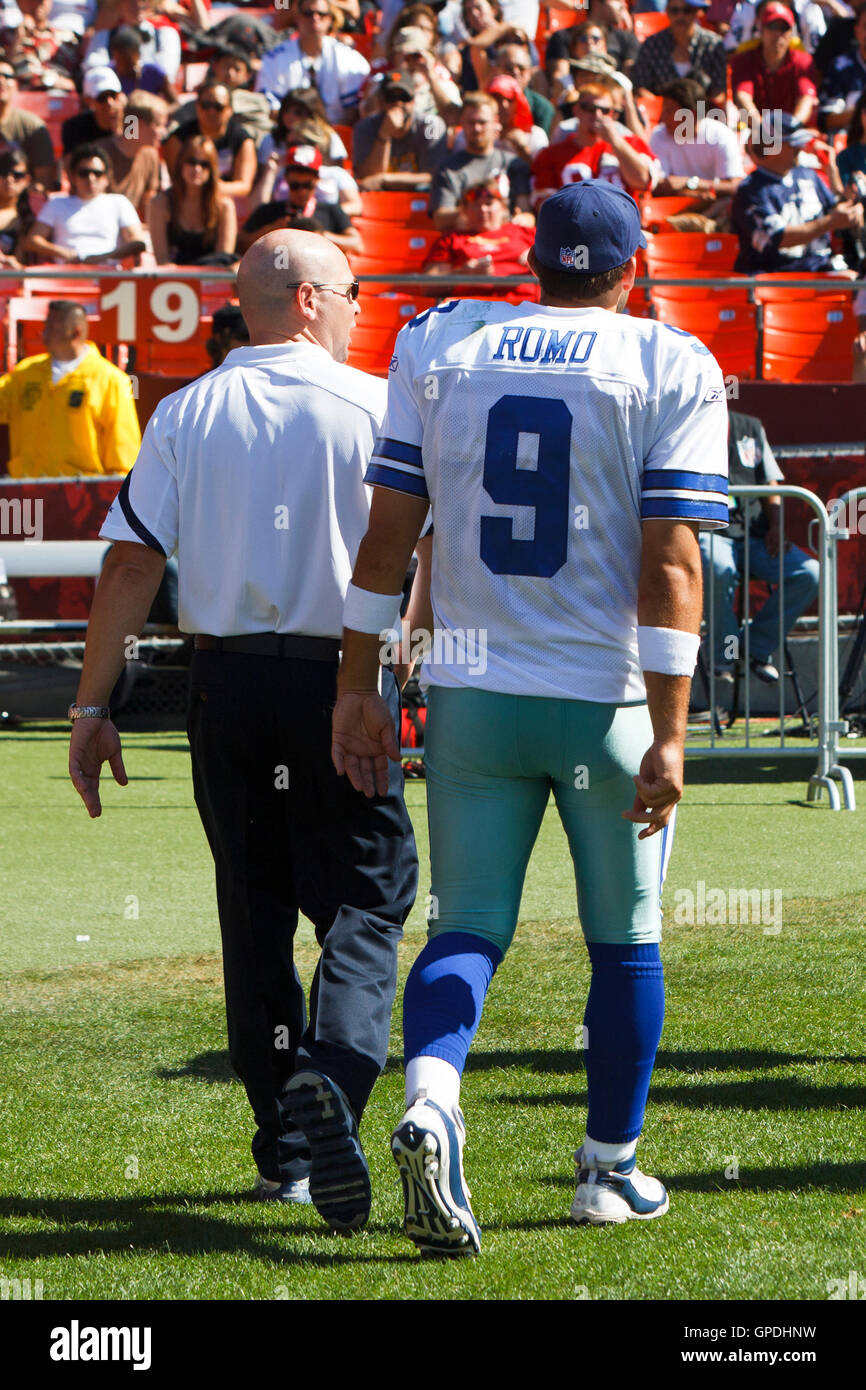September 18, 2011; San Francisco, CA, USA; Dallas Cowboys quarterback ...