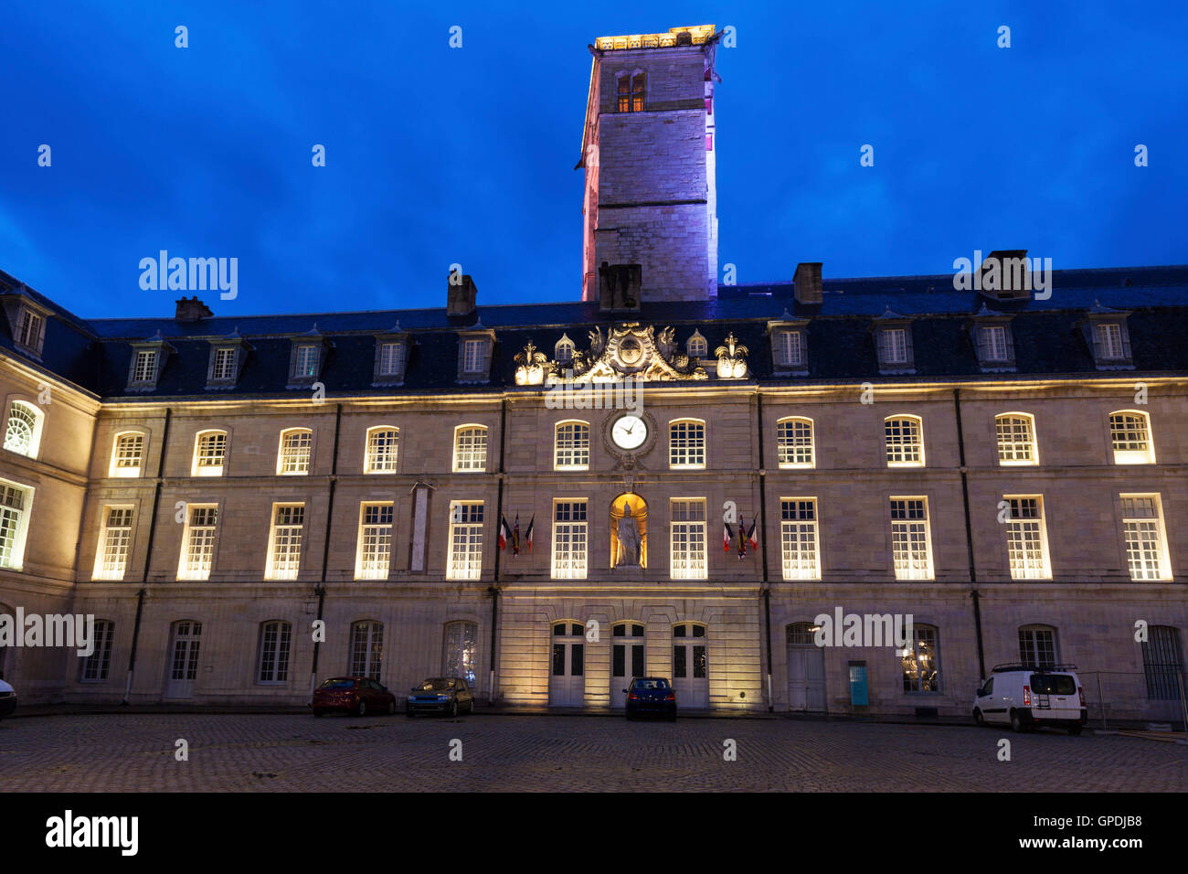 Dijon City Hall at night. Dijon, Burgundy, France Stock Photo - Alamy