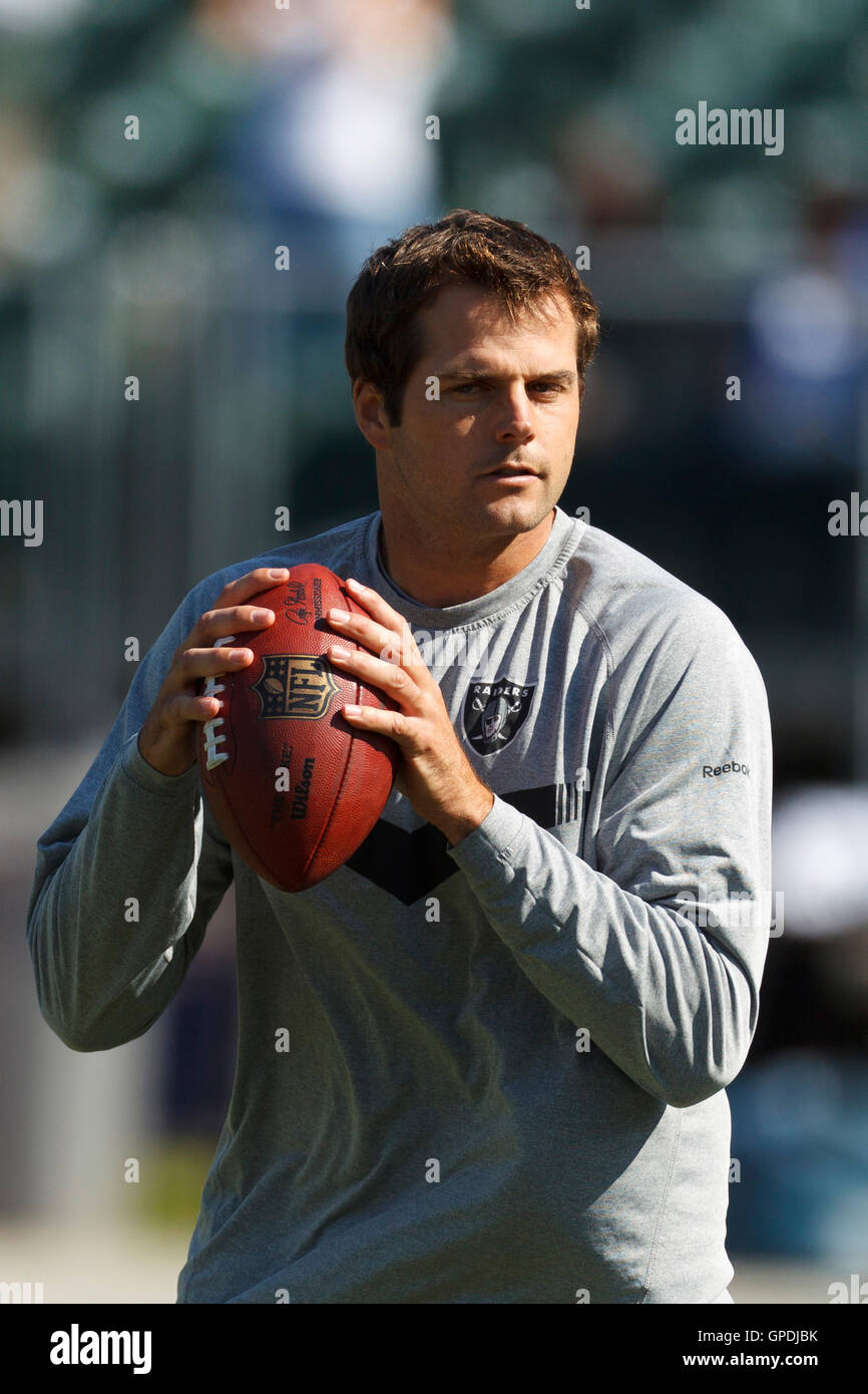 Oct 2, 2011; Oakland, CA, USA; Oakland Raiders quarterback Kyle Boller ...
