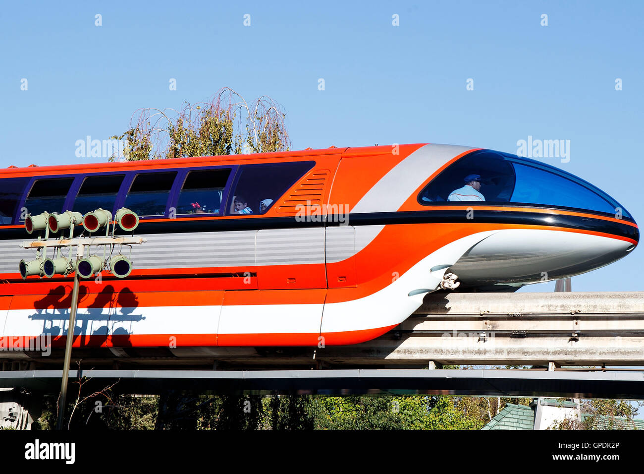 Disneyland Monorail Orange