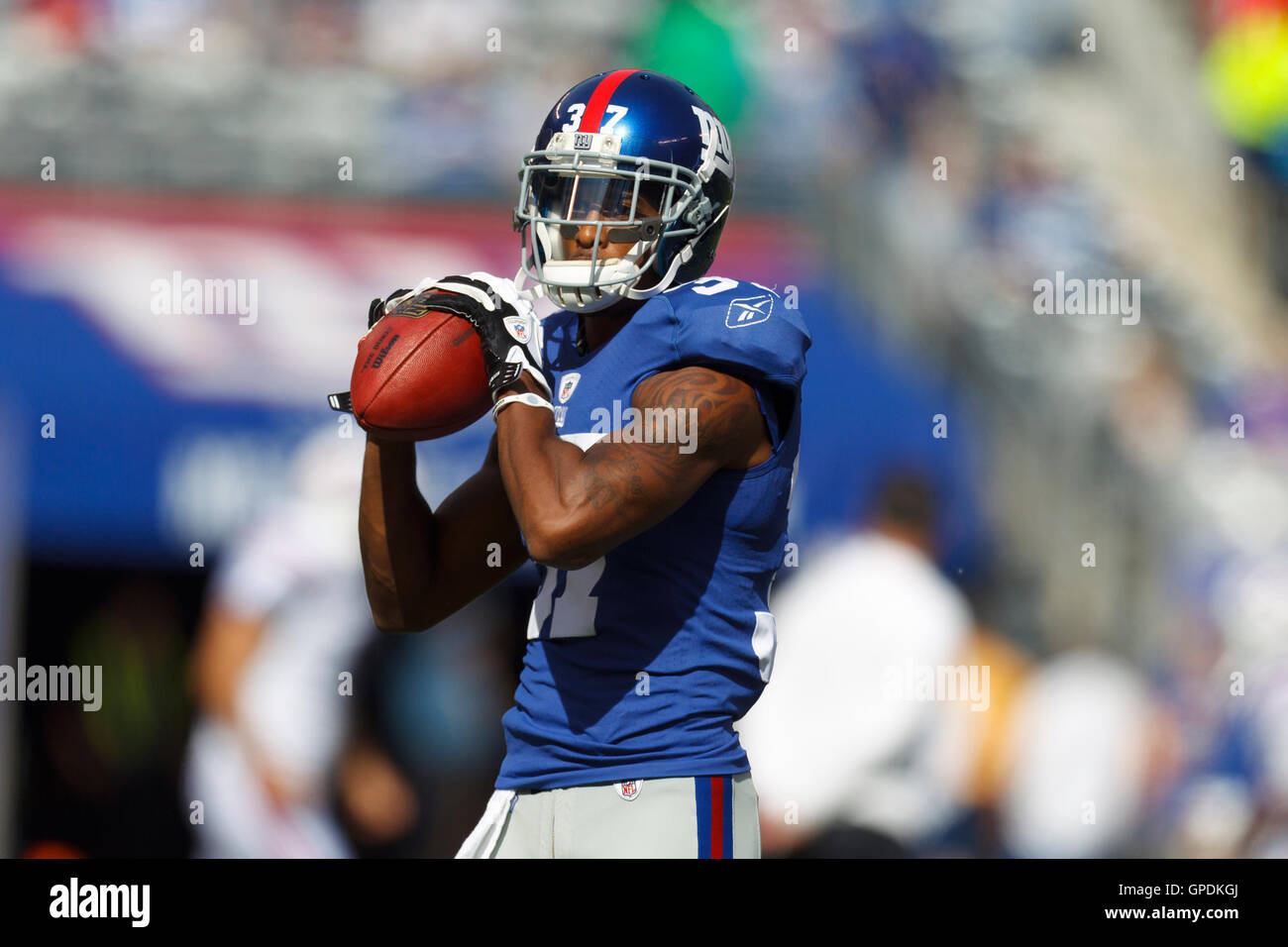 Oct 16, 2011; East Rutherford, NJ, USA; New York Giants defensive back ...