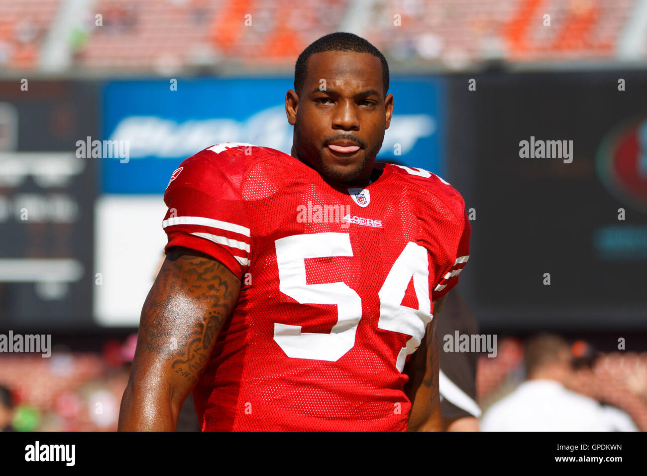 Oct 30, 2011; San Francisco, CA, USA; San Francisco 49ers linebacker ...