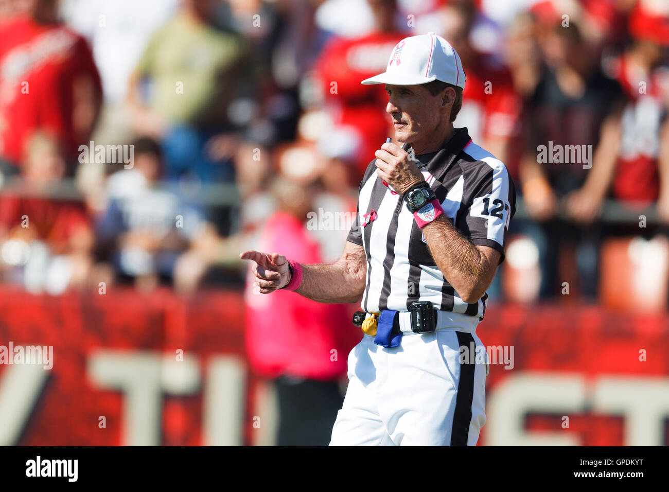 Oct 30, 2011; San Francisco, CA, USA; NFL referee Bill Leavy (127) on ...