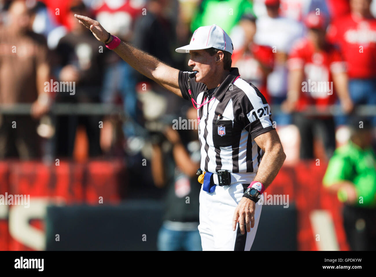 Oct 30, 2011; San Francisco, CA, USA; NFL referee Bill Leavy (127 ...