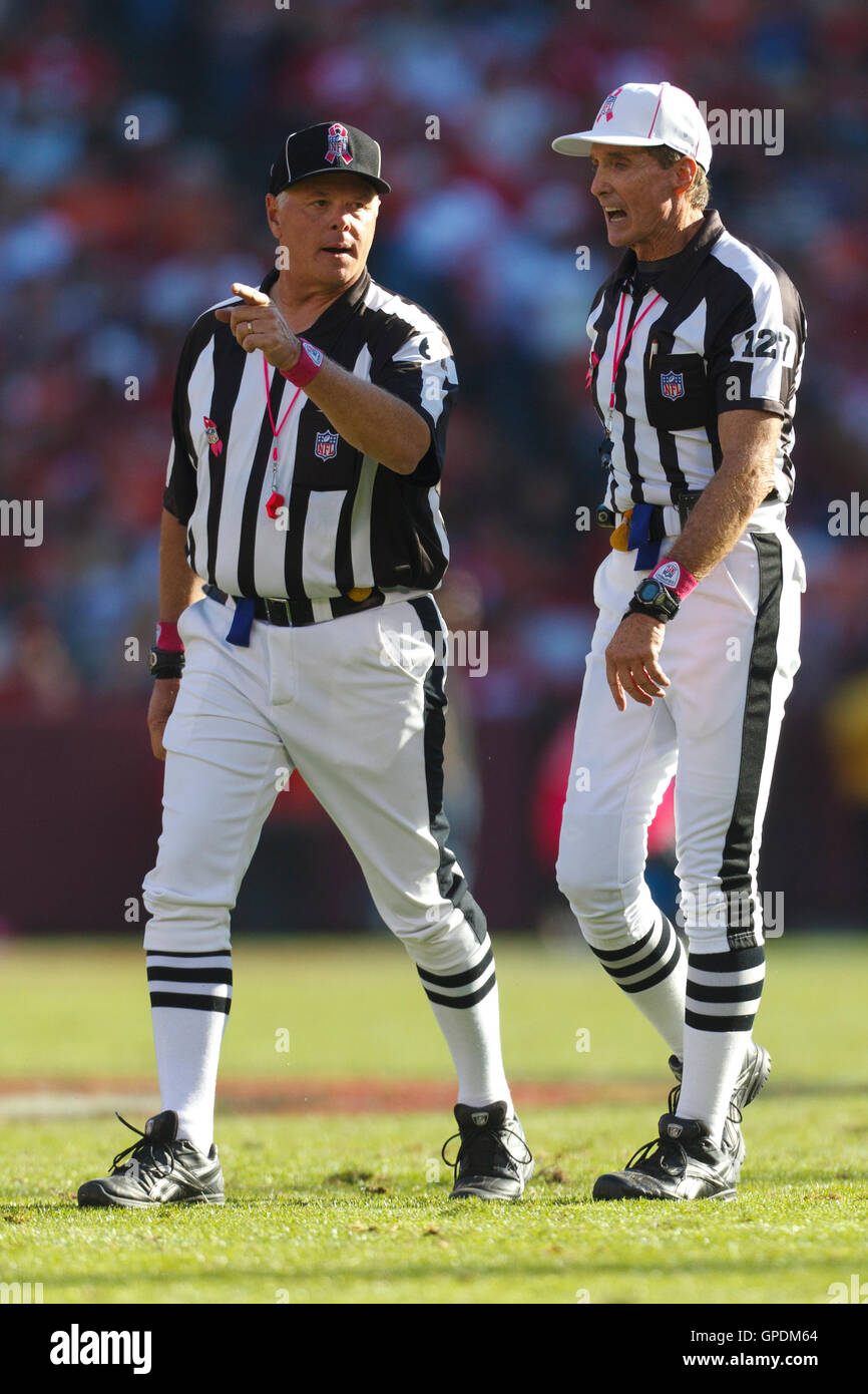 Oct 30, 2011; San Francisco, CA, USA; NFL back judge Keith Ferguson ...