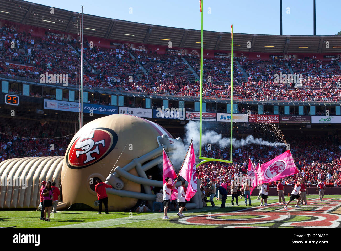 Oct 30, 2011; San Francisco, CA, USA; General view of Candlestick Park ...