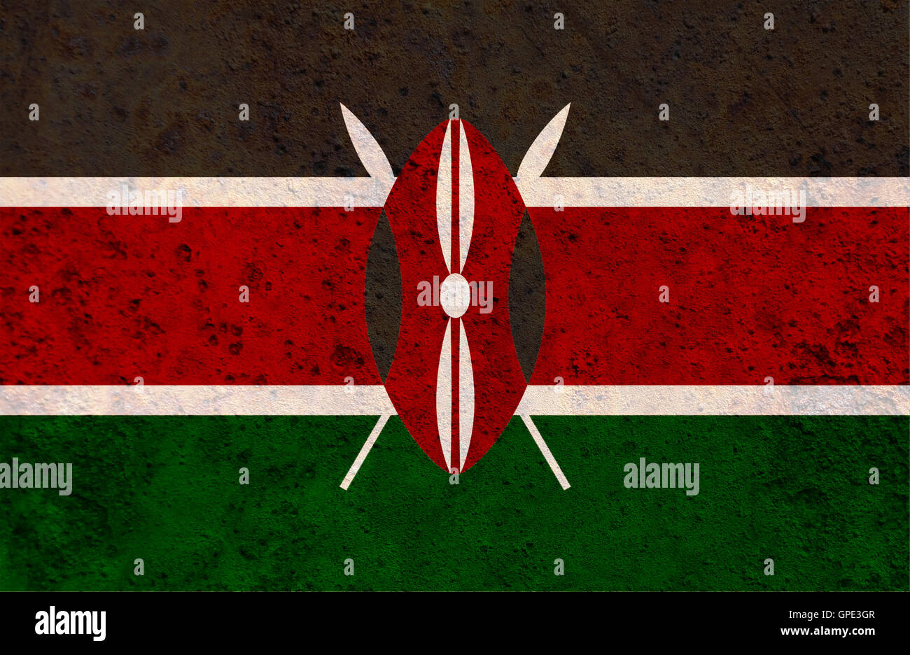 Flag on rusty metal Stock Photo - Alamy