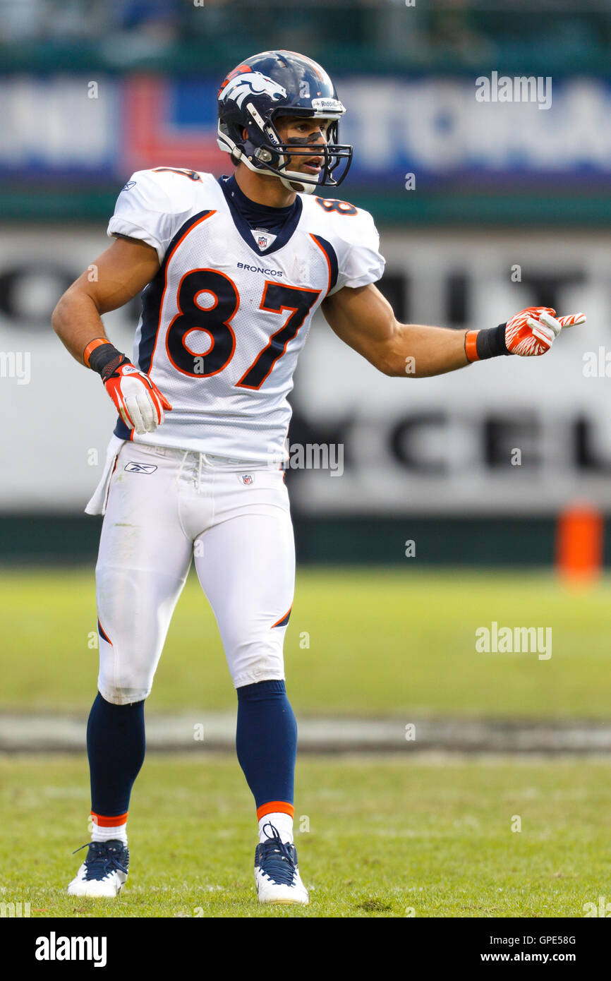 Nov 6, 2011; Oakland, CA, USA; Denver Broncos wide receiver Eric Decker ...