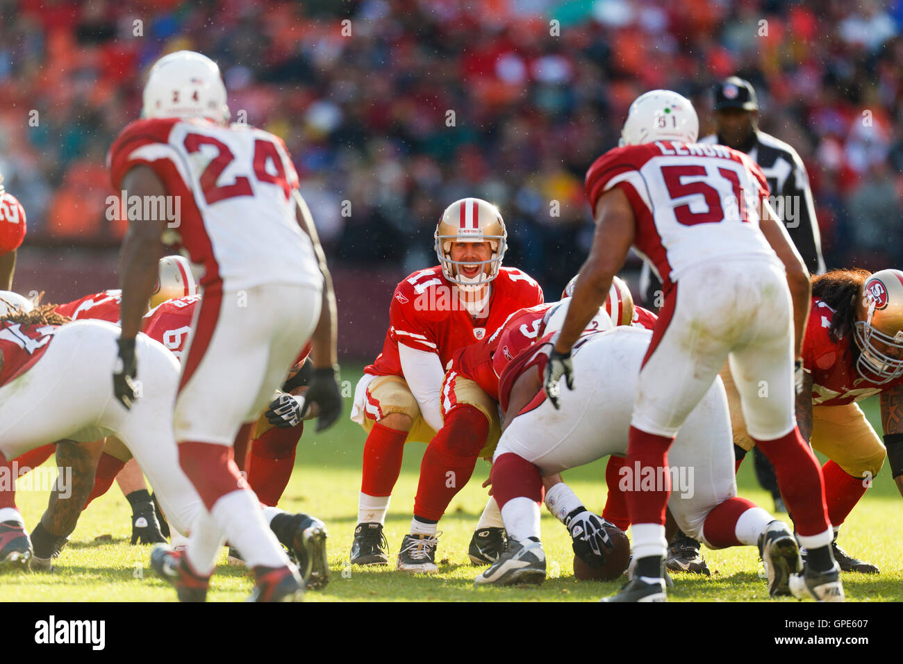 Nov 20, 2011; San Francisco, CA, USA; San Francisco 49ers quarterback ...
