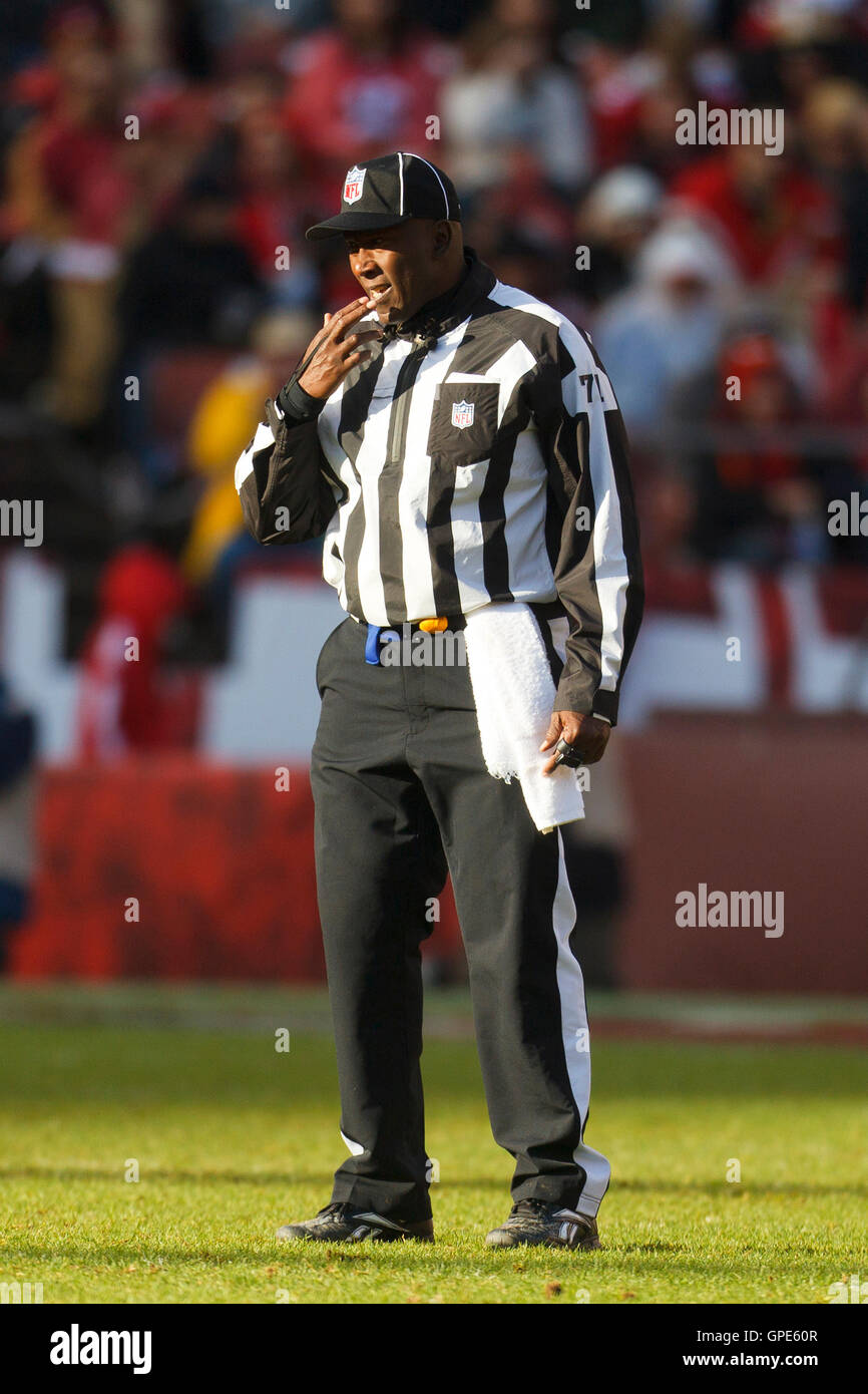 Nov 20, 2011; San Francisco, CA, USA; NFL umpire Ruben Fowler (71 ...