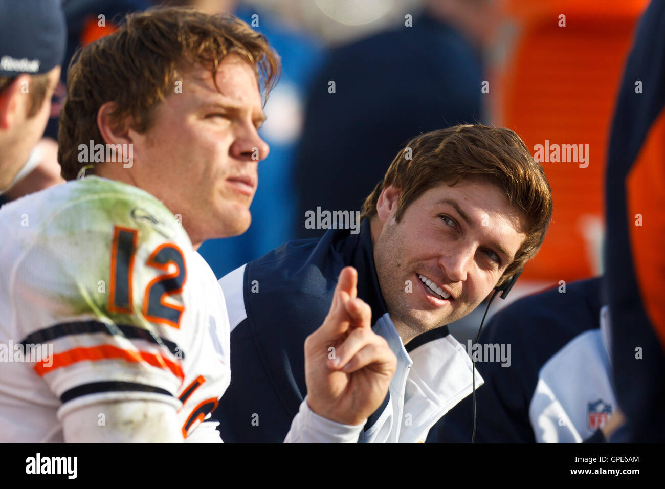 Nov 27, 2011; Oakland, CA, USA; Chicago Bears quarterback Jay Cutler ...