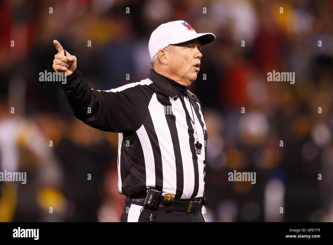 Dec 19, 2011; San Francisco, CA, USA; NFL referee Walt Coleman (65 ...