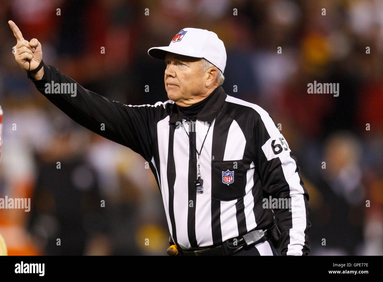 Dec 19, 2011; San Francisco, CA, USA; NFL referee Walt Coleman (65 ...