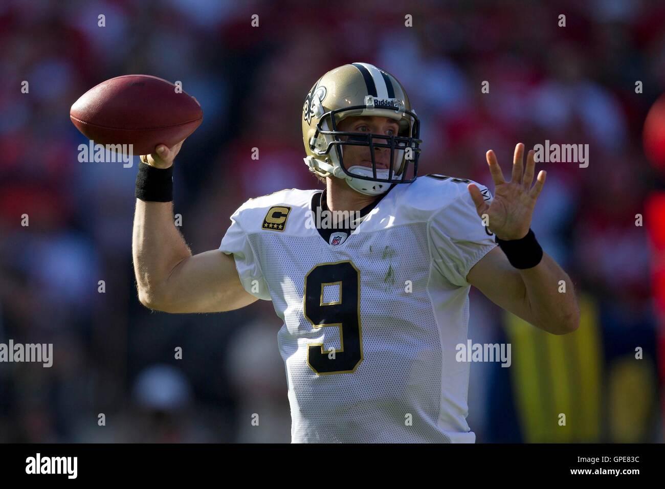 Jan 14, 2012; San Francisco, CA, USA; New Orleans Saints quarterback ...