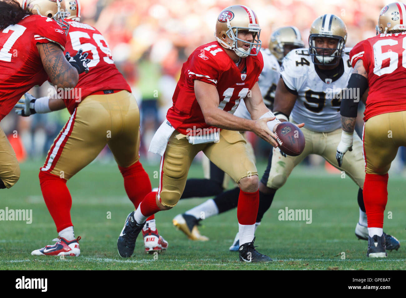 Jan 14, 2012; San Francisco, CA, USA; San Francisco 49ers quarterback ...