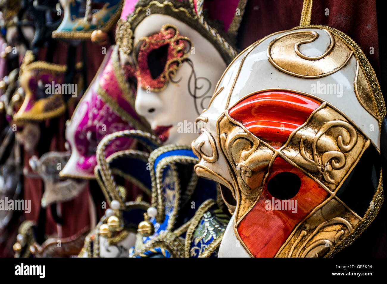 masks in Florence capital city of the Italian region of Tuscany Stock ...