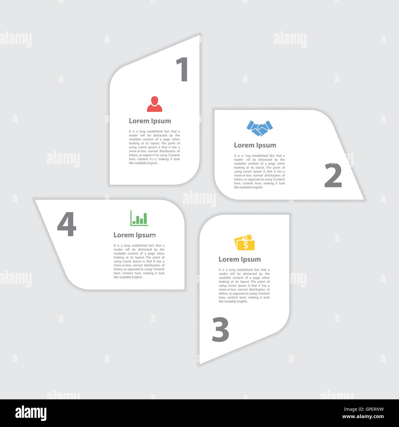 [EPS10] four steps sequence infographic layout concept vector ...