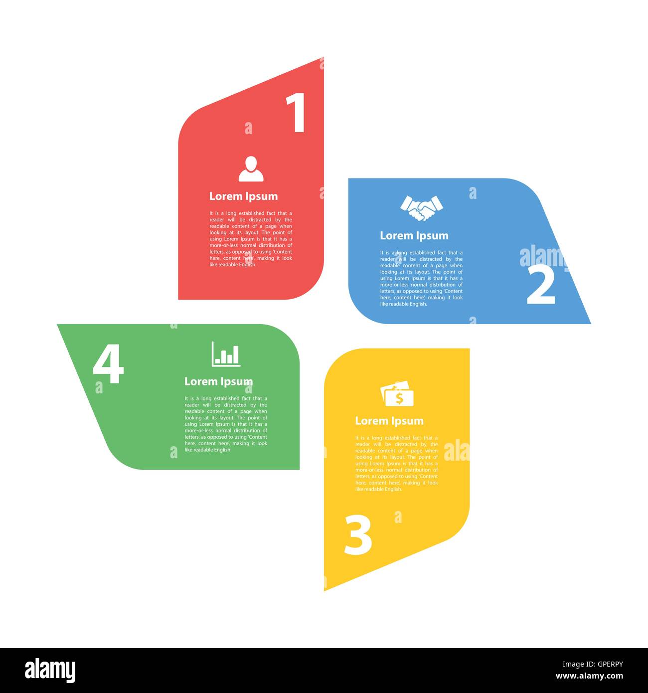 [EPS10] four steps sequence infographic layout concept vector ...