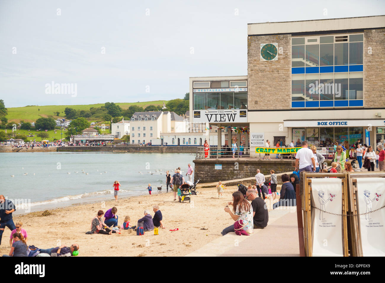 The seafront at Swanage Isle of Purbeck, Dorset Stock Photo - Alamy