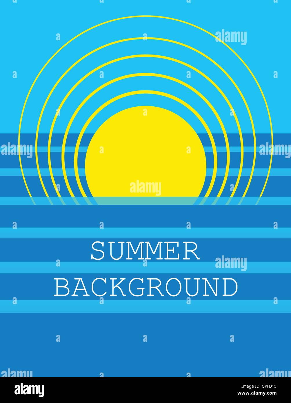summer background. vector Stock Vector Image & Art - Alamy