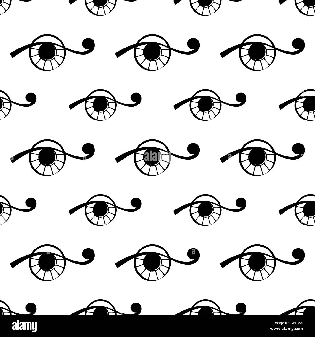 Eye pattern Black and White Stock Photos & Images - Alamy