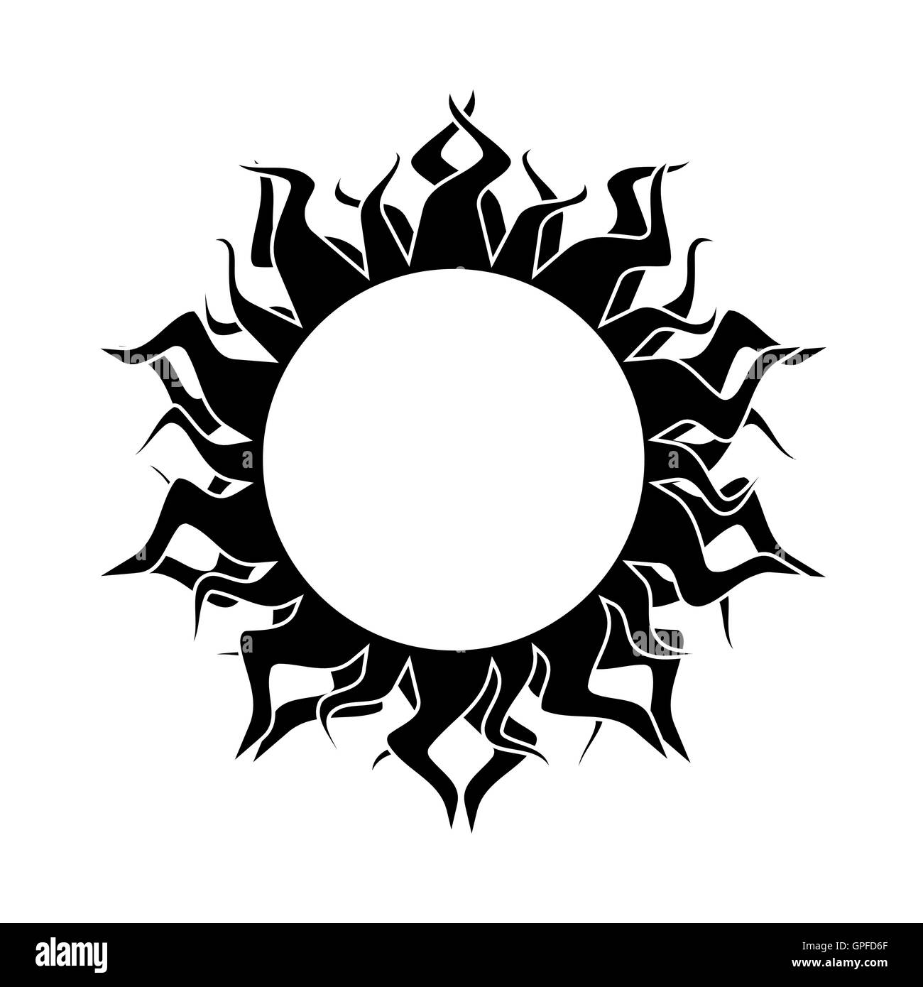 abstract isolated sun. vector Stock Vector Image & Art - Alamy