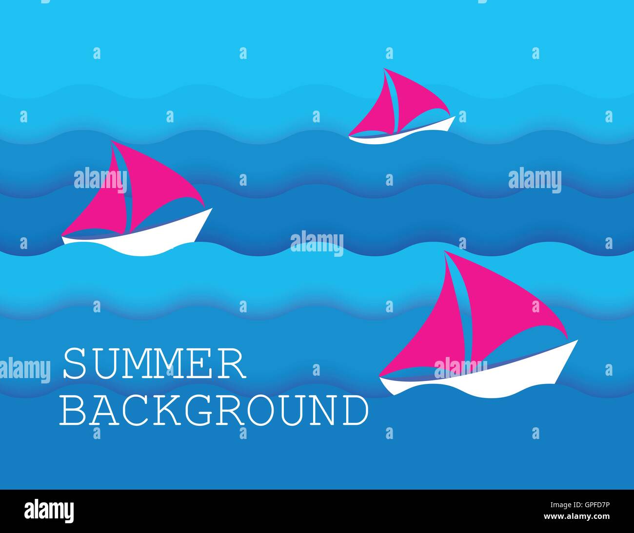summer background. vector Stock Vector Image & Art - Alamy
