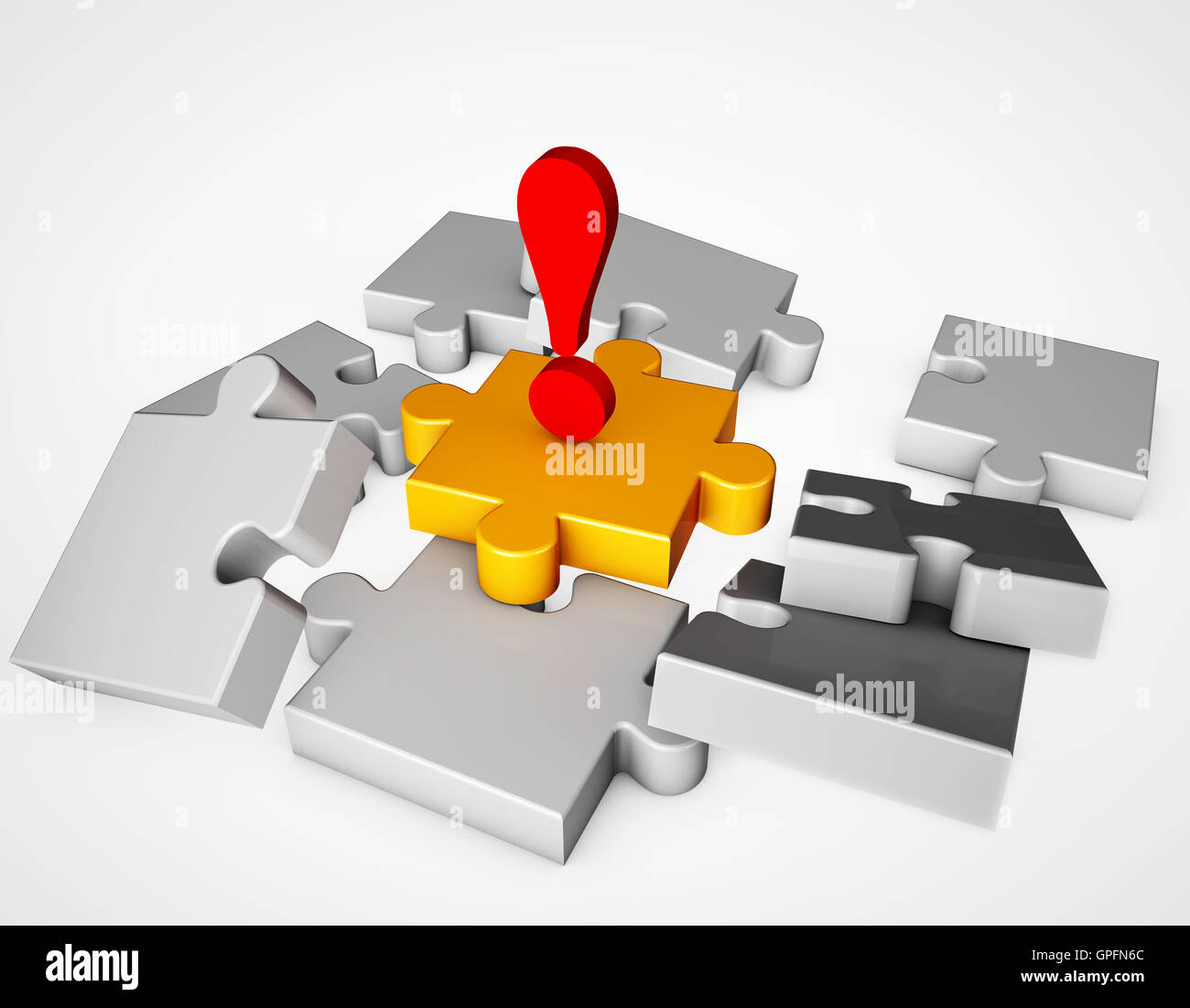 Gold exclamation mark symbol on hi-res stock photography and images - Alamy