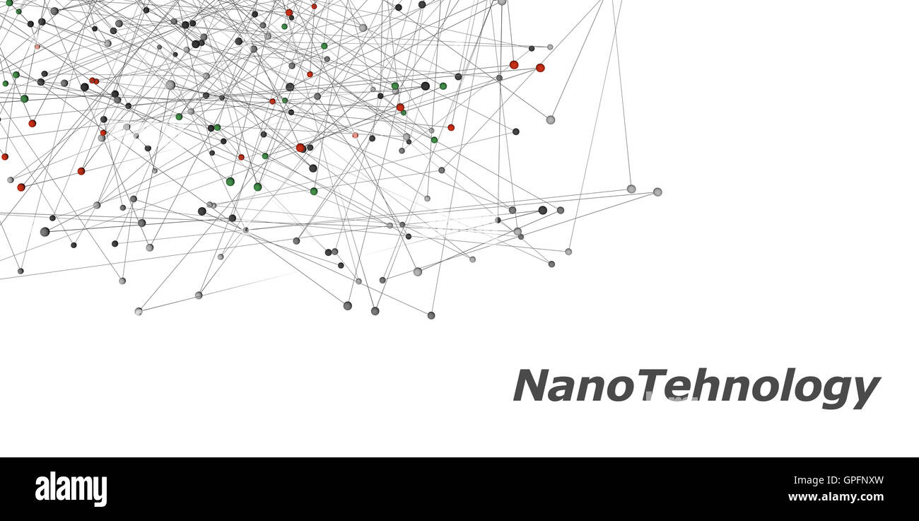 3d Illustration of a nanotechnology symbol on a white background Stock ...