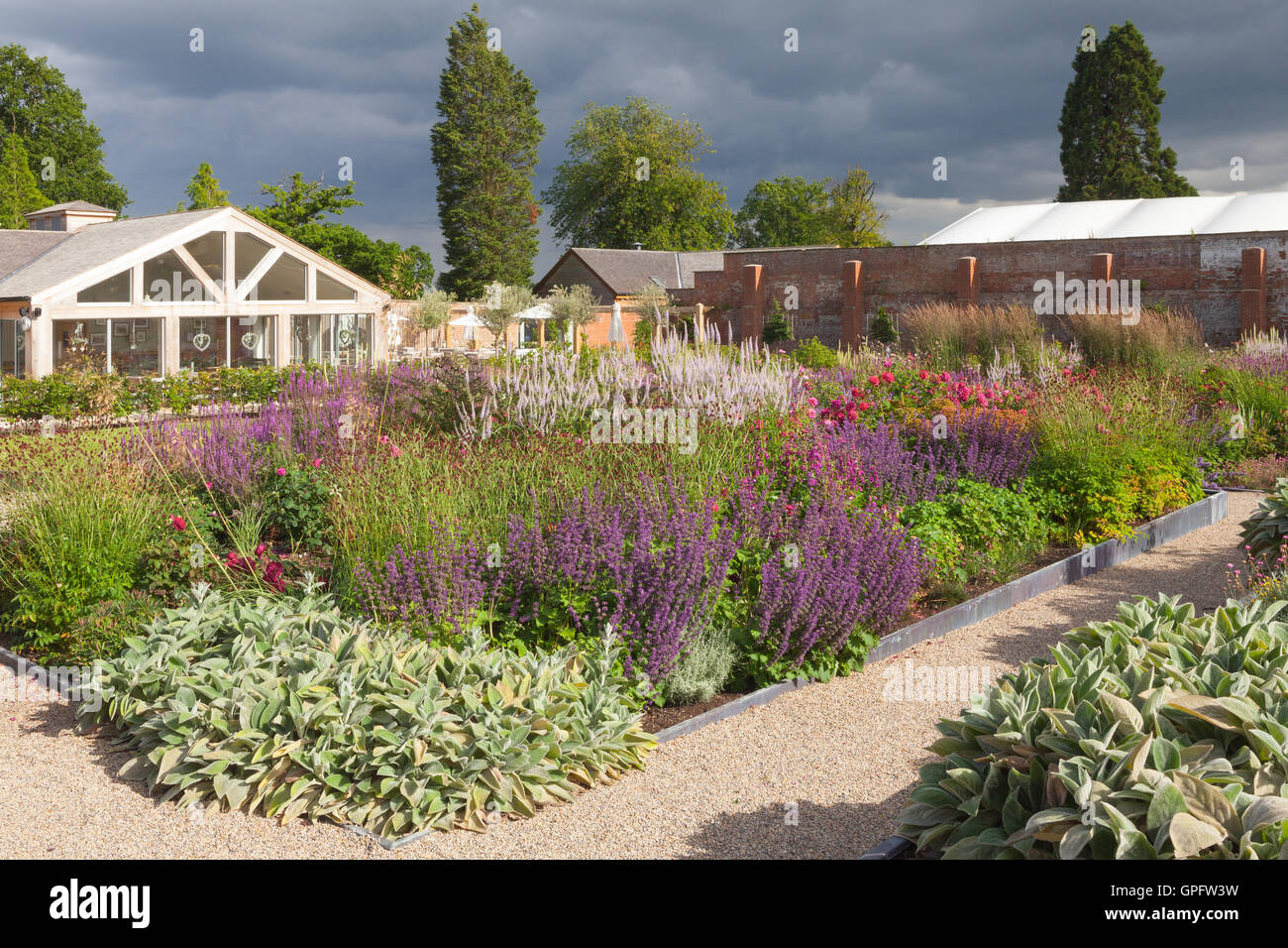 The Gardens at Wynyard Hall. Summer, July 2016. The estate is owned by ...
