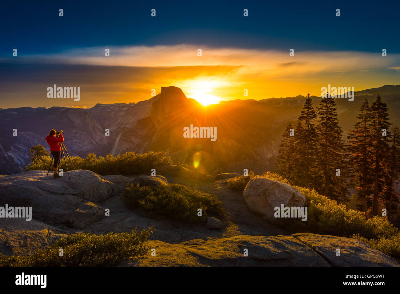 Yosemite glacier point sunrise hi-res stock photography and images - Alamy
