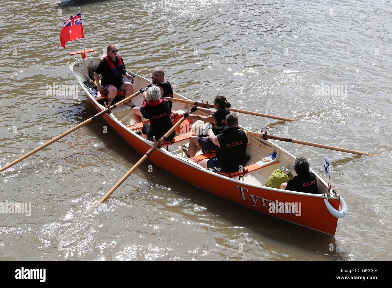 2016 Great River Race, river Thames London, UK Stock Photo - Alamy