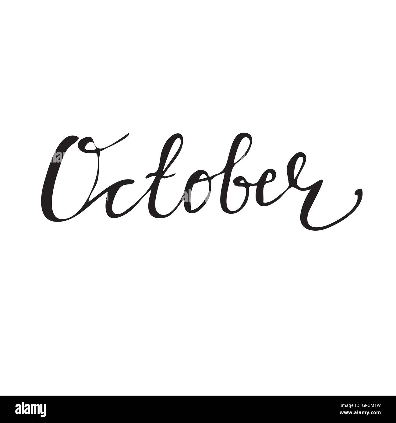 Letter hand lettering ink Black and White Stock Photos & Images - Alamy