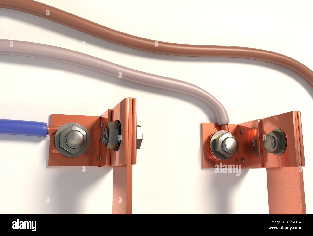 Wire connector terminal 3d illustration Stock Photo - Alamy