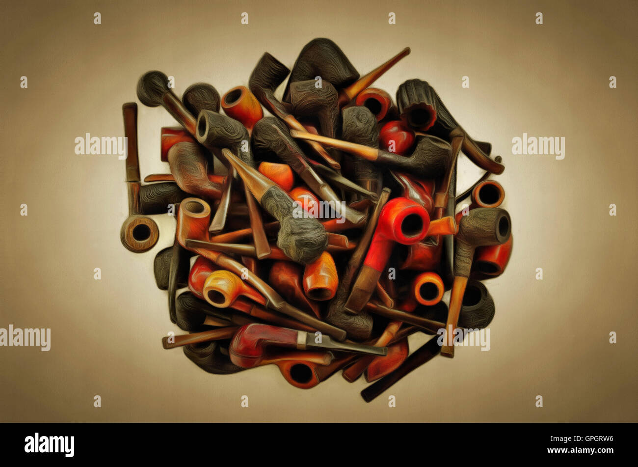 Heap of various pipes Stock Photo - Alamy