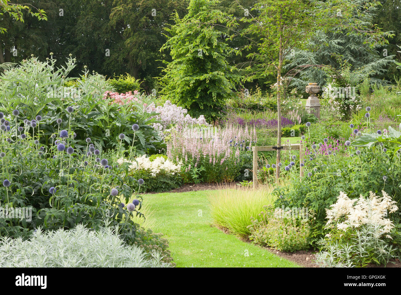 The Gardens at Wynyard Hall. Summer, July 2016. The estate is owned by ...