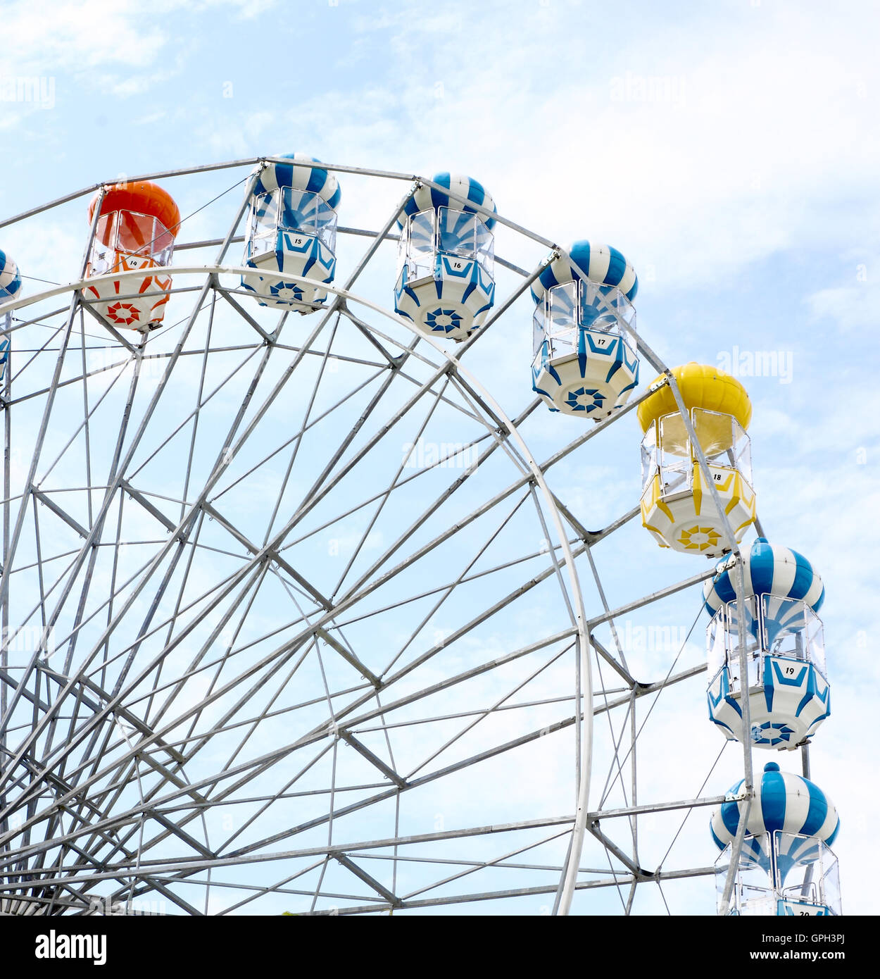 colored Ferris wheel Stock Photo - Alamy