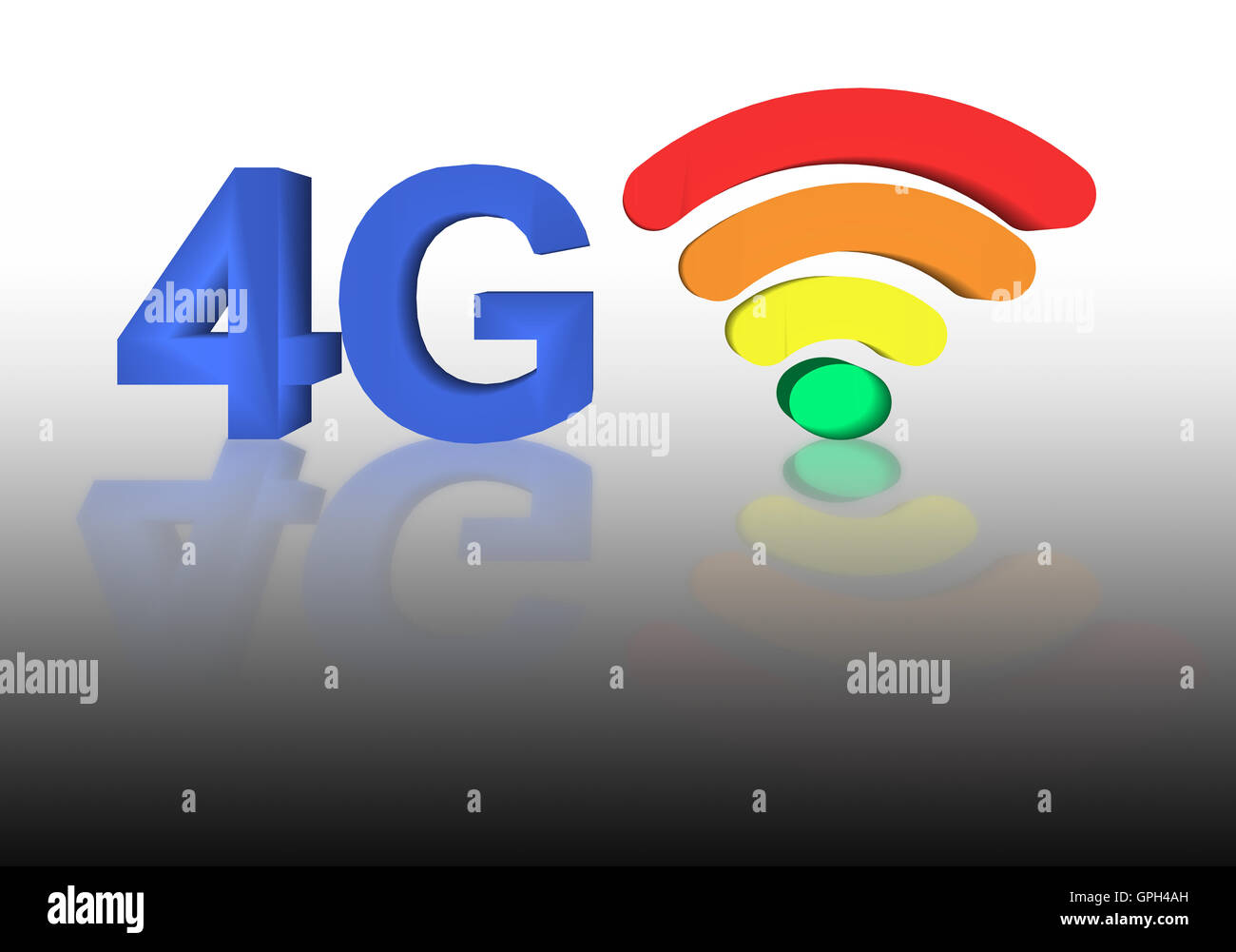 4G and signal symbol Stock Photo - Alamy