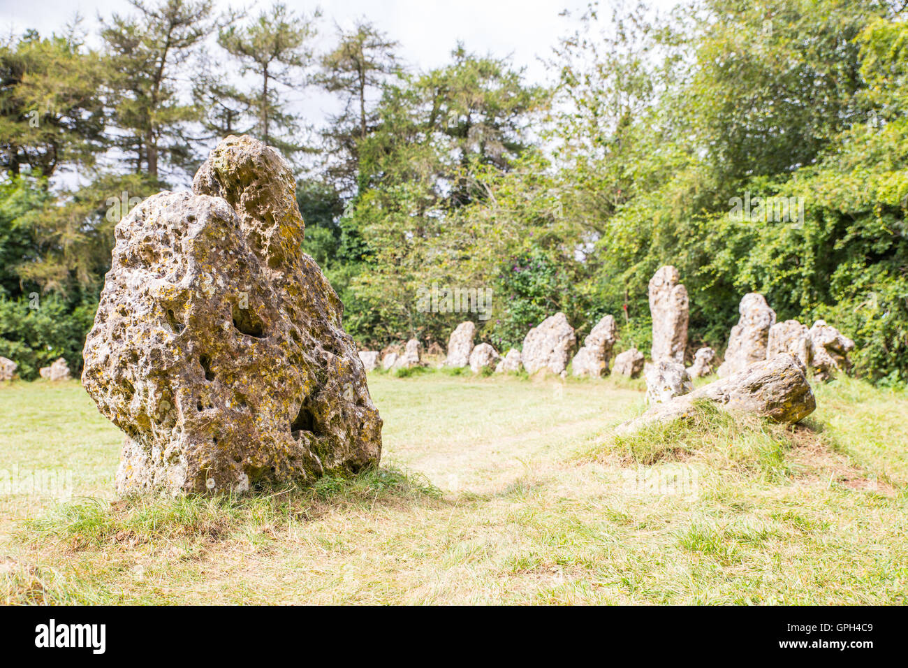 The Rollright Standing Stones Stock Photo - Alamy