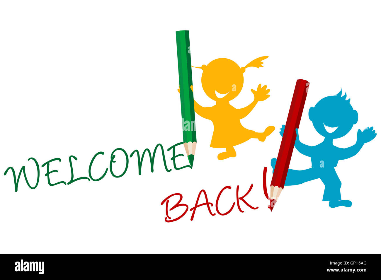 Welcome back kids hi-res stock photography and images - Alamy