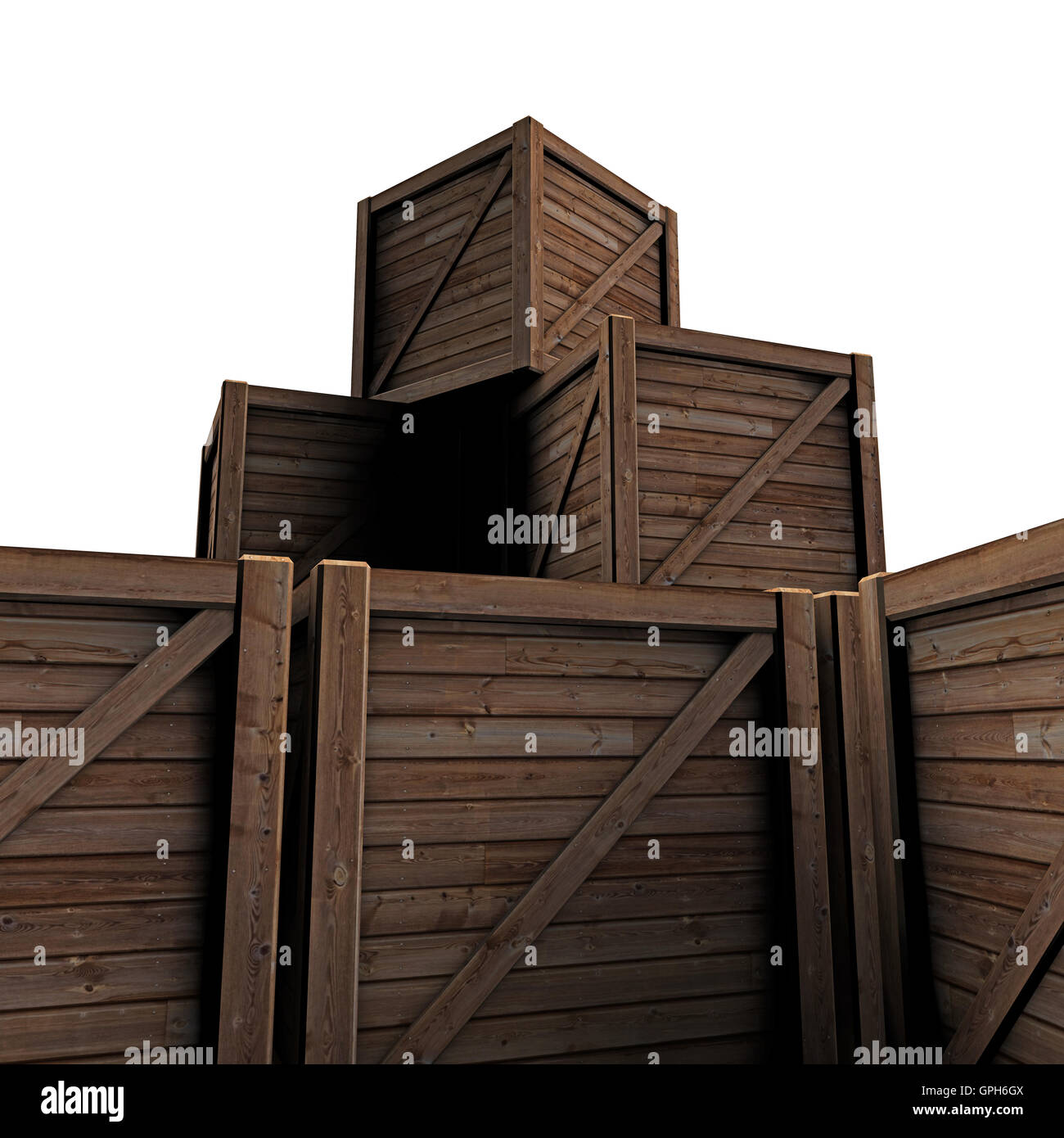 Wooden packing case cargo ship hi-res stock photography and images - Alamy