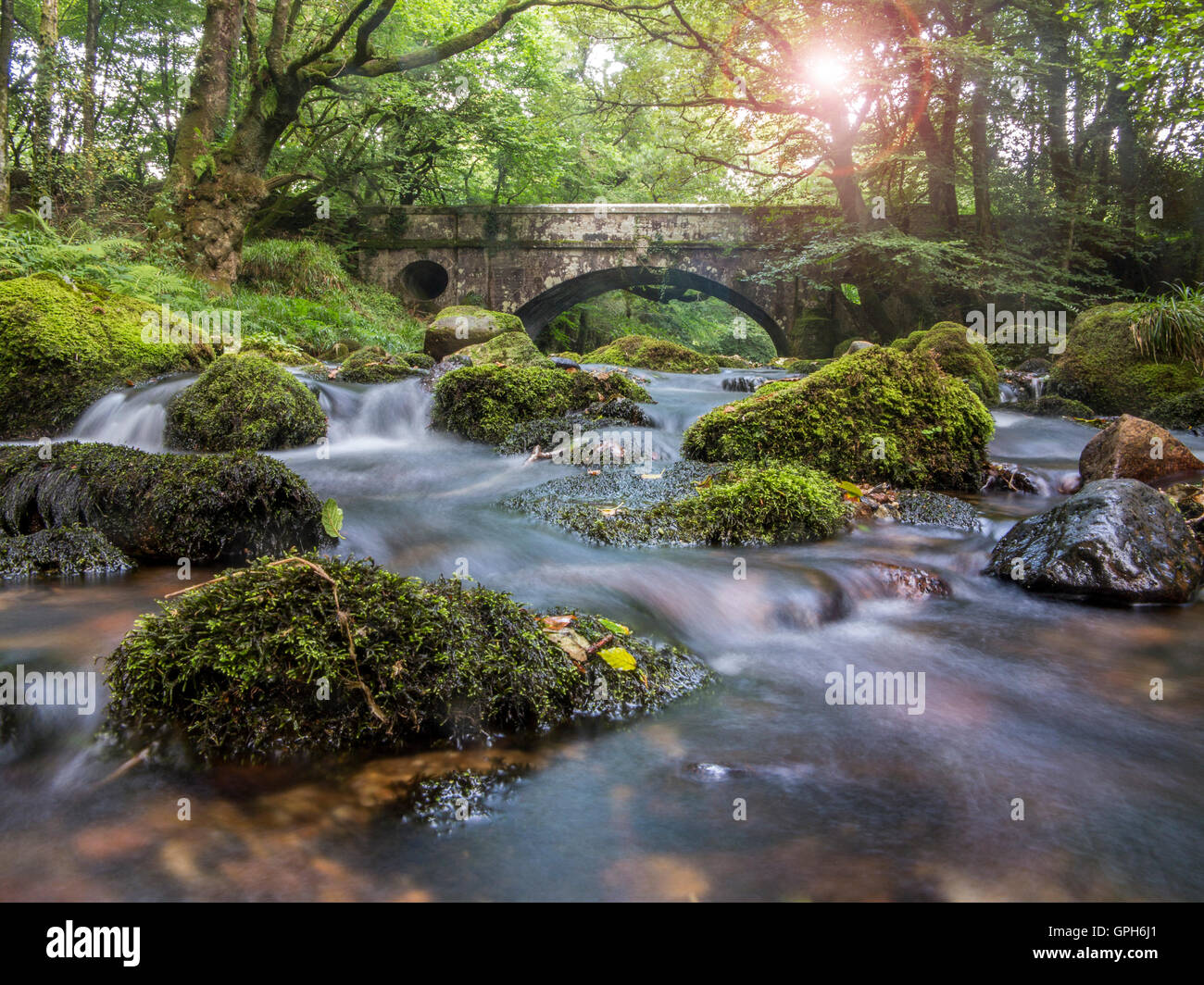 Rivers and waterfalls on Dartmoor in Devon Stock Photo - Alamy