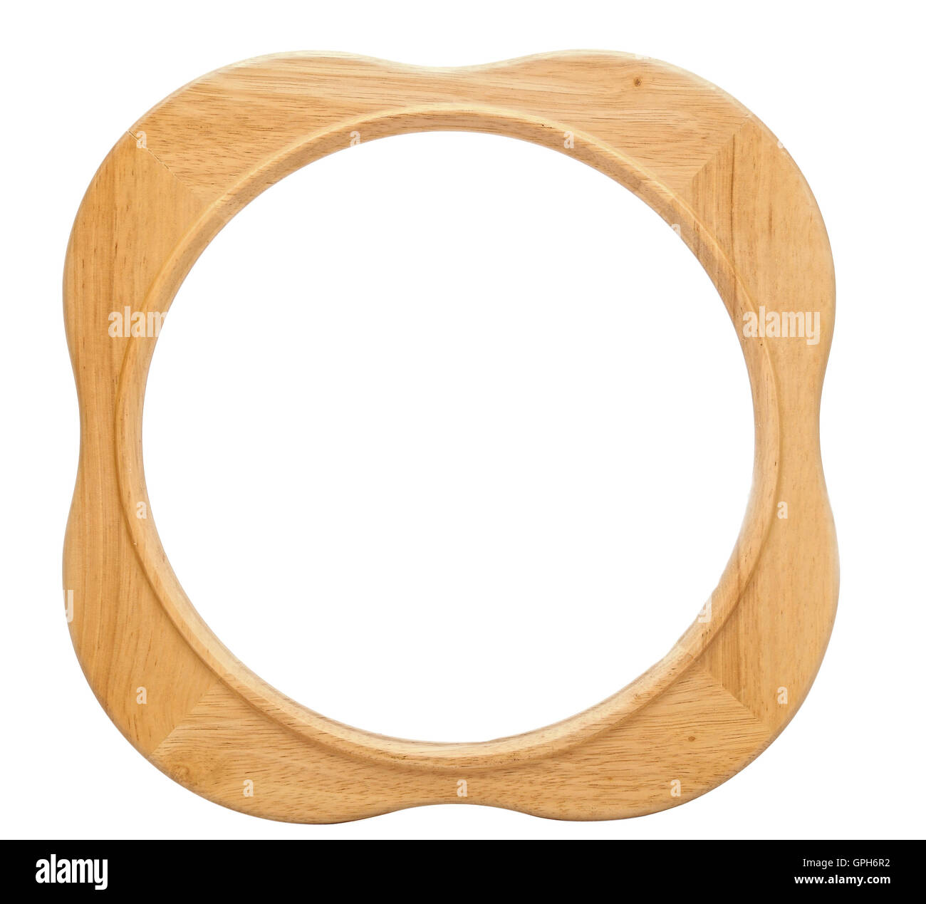 Wood frame isolated on white Stock Photo - Alamy