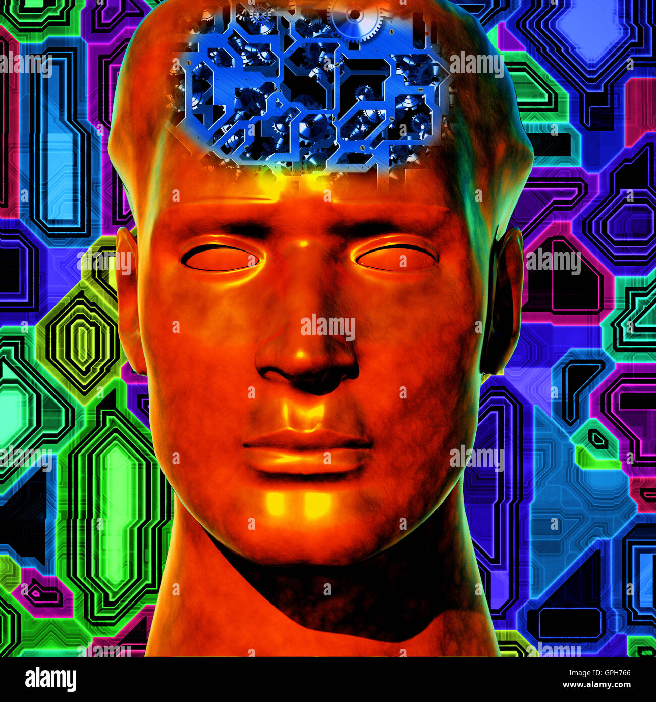 Motherboard chip art hi-res stock photography and images - Alamy