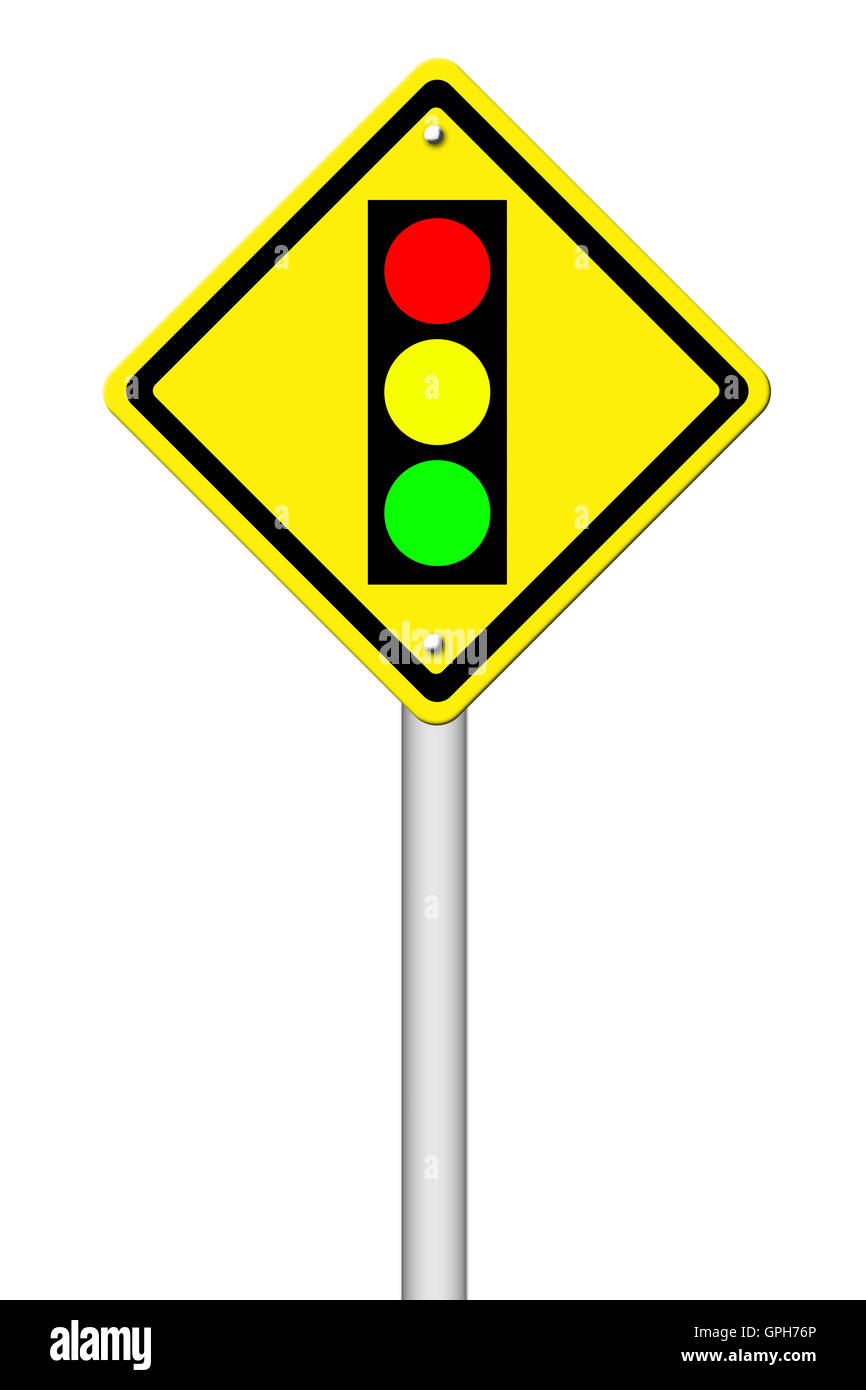 Traffic Light Ahead Sign
