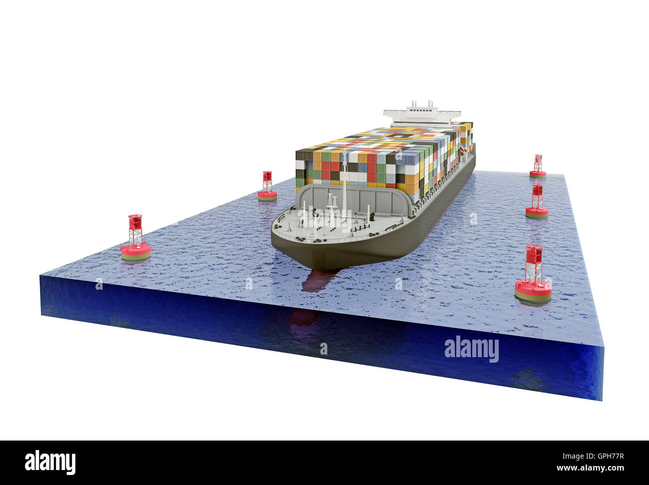 Container ship Cut Out Stock Images & Pictures - Alamy
