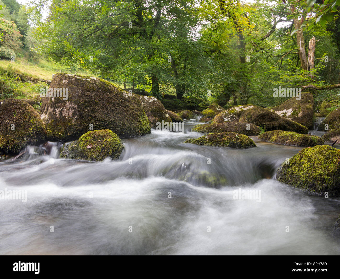 Rivers and waterfalls on Dartmoor in Devon Stock Photo - Alamy